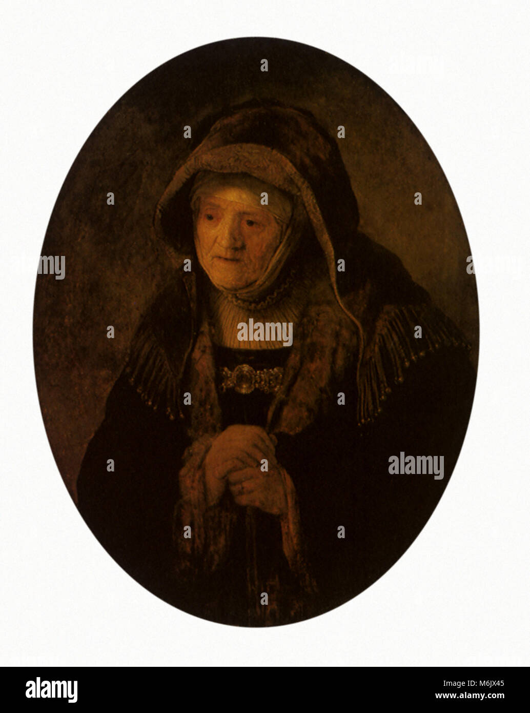 Rembrandt's Mother as the Prophetess Hannah, Rembrandt, Pupil of, 1639 ...