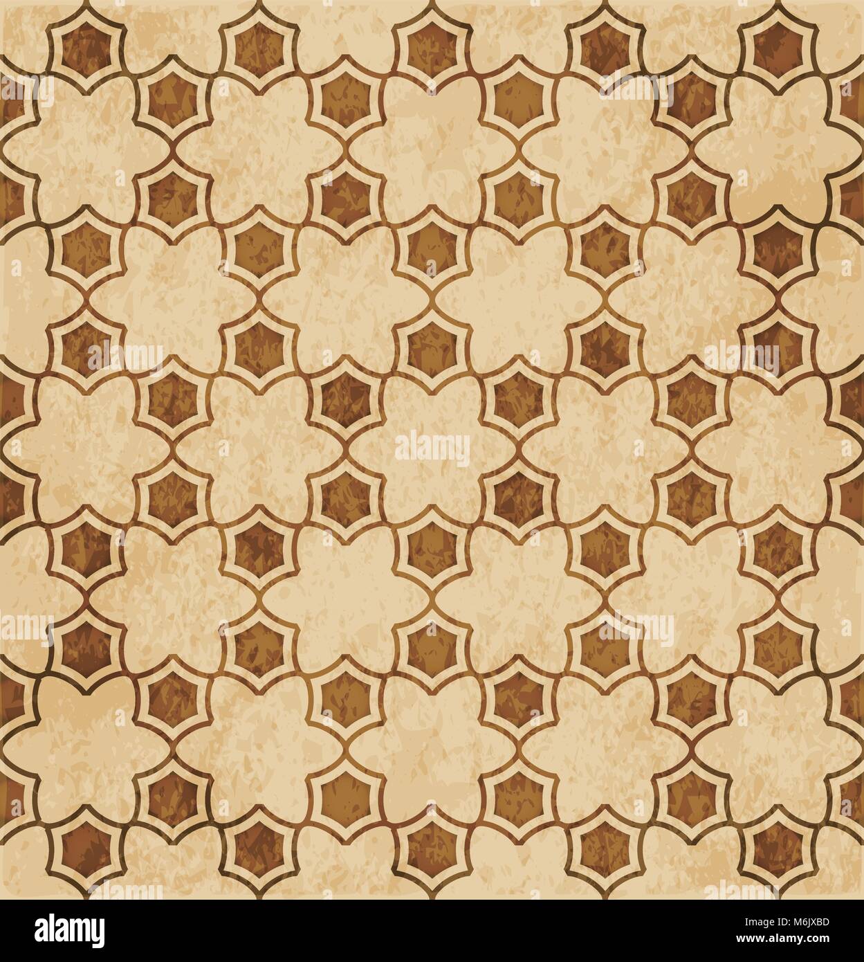 Retro brown Islam seamless geometry pattern background eastern style ...
