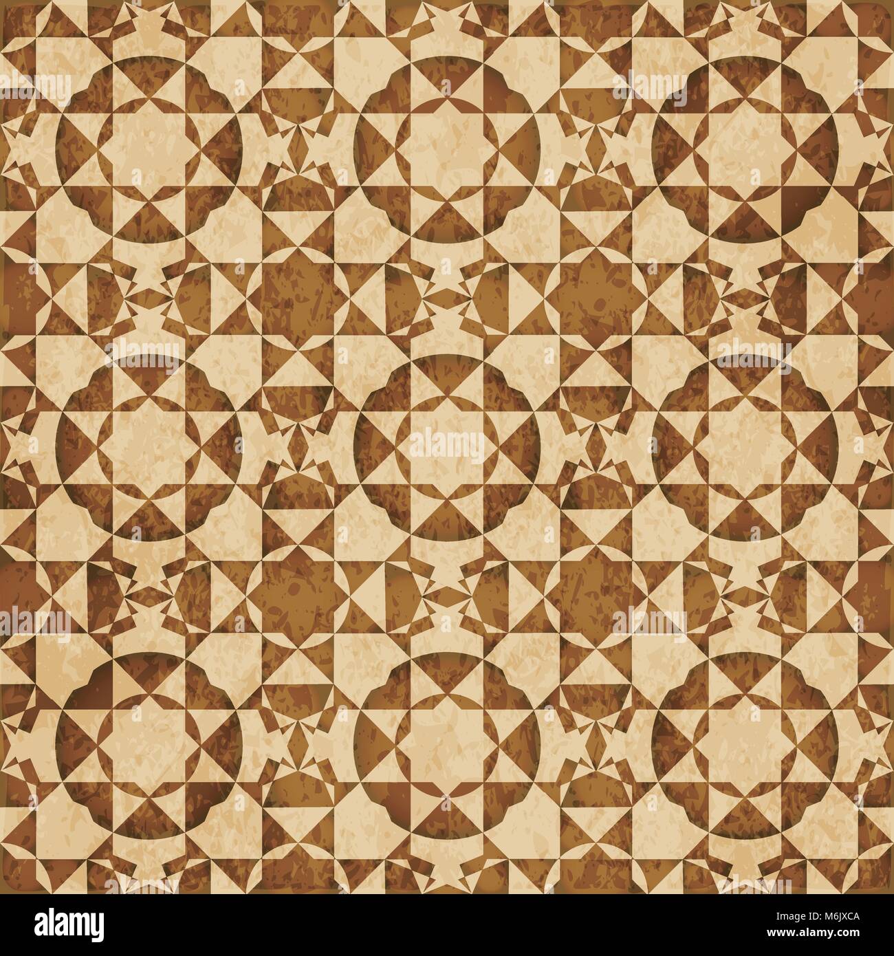 Retro brown Islam seamless geometry pattern background eastern style ...