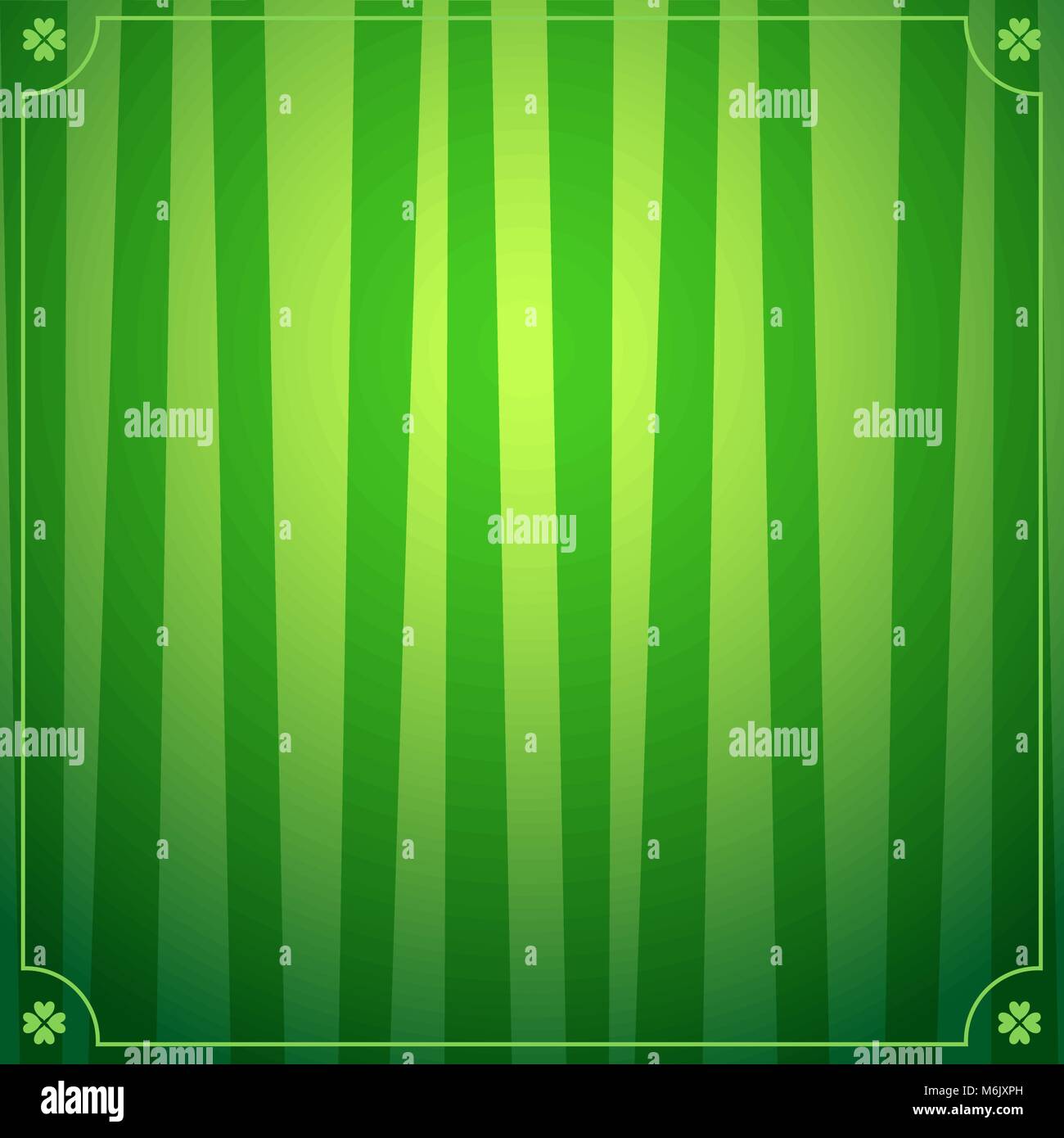Saint Patricks Day background with green striped pattern and elegant ...