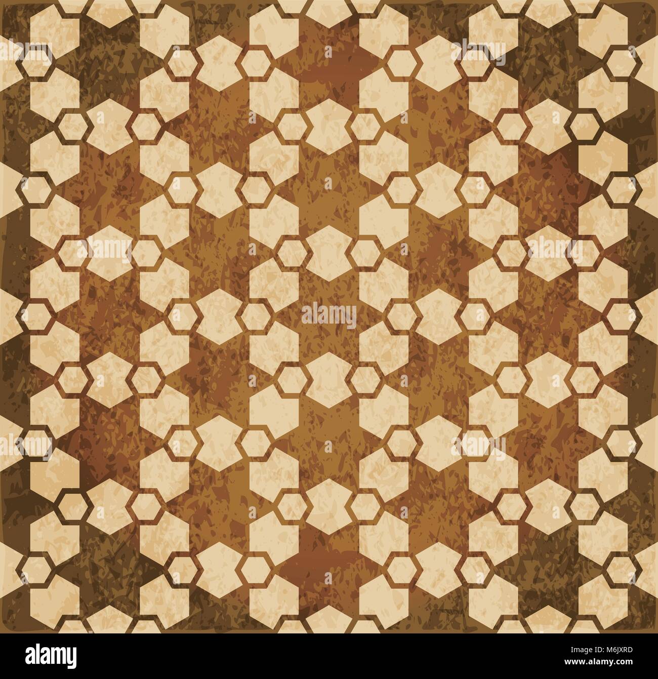 Retro brown Islam seamless geometry pattern background eastern style ...