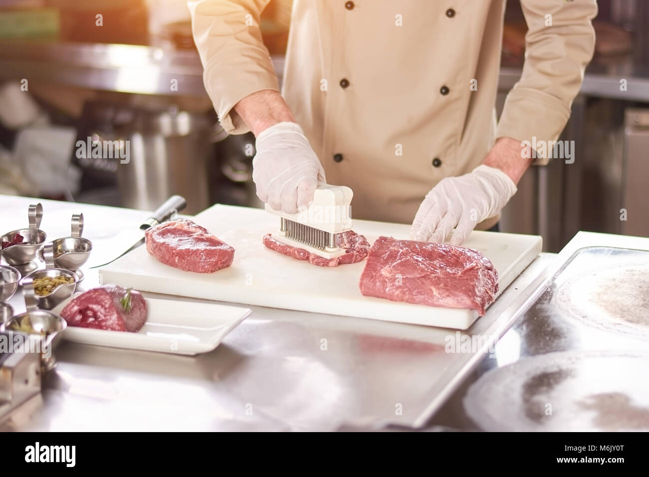 Making steak hi-res stock photography and images - Alamy
