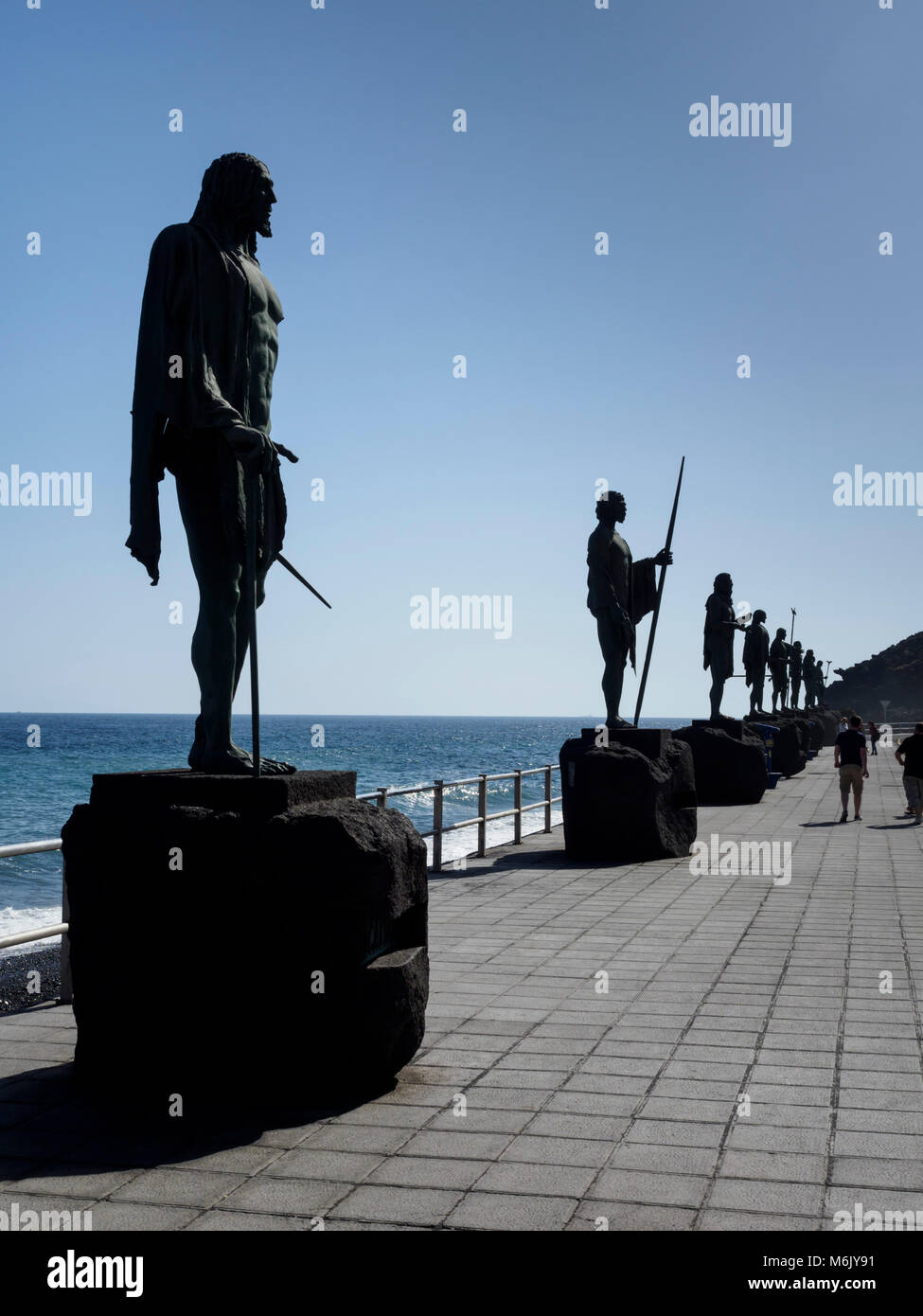 Tenerife, Canary Islands - Candelaria, where statues of the pre ...
