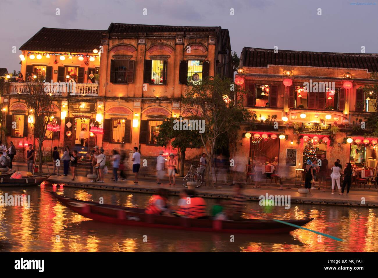 Cruising along the Thu Bon river is a popular activity for tourists in ...