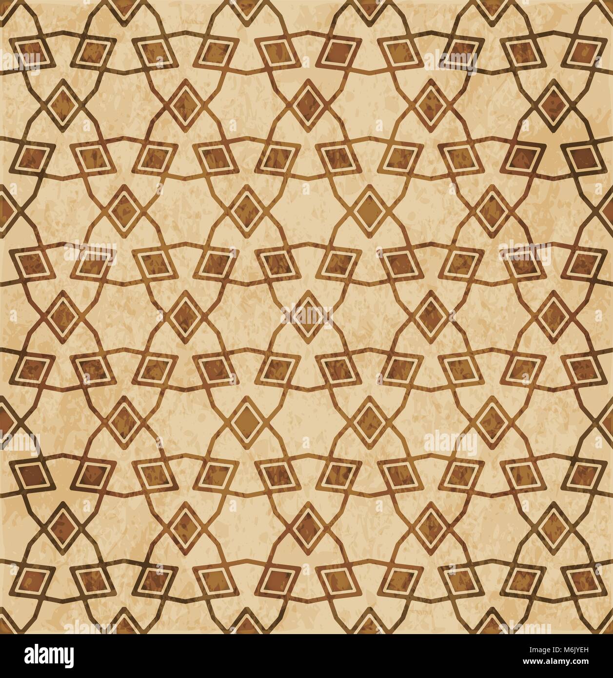 Retro brown Islam seamless geometry pattern background eastern style ...