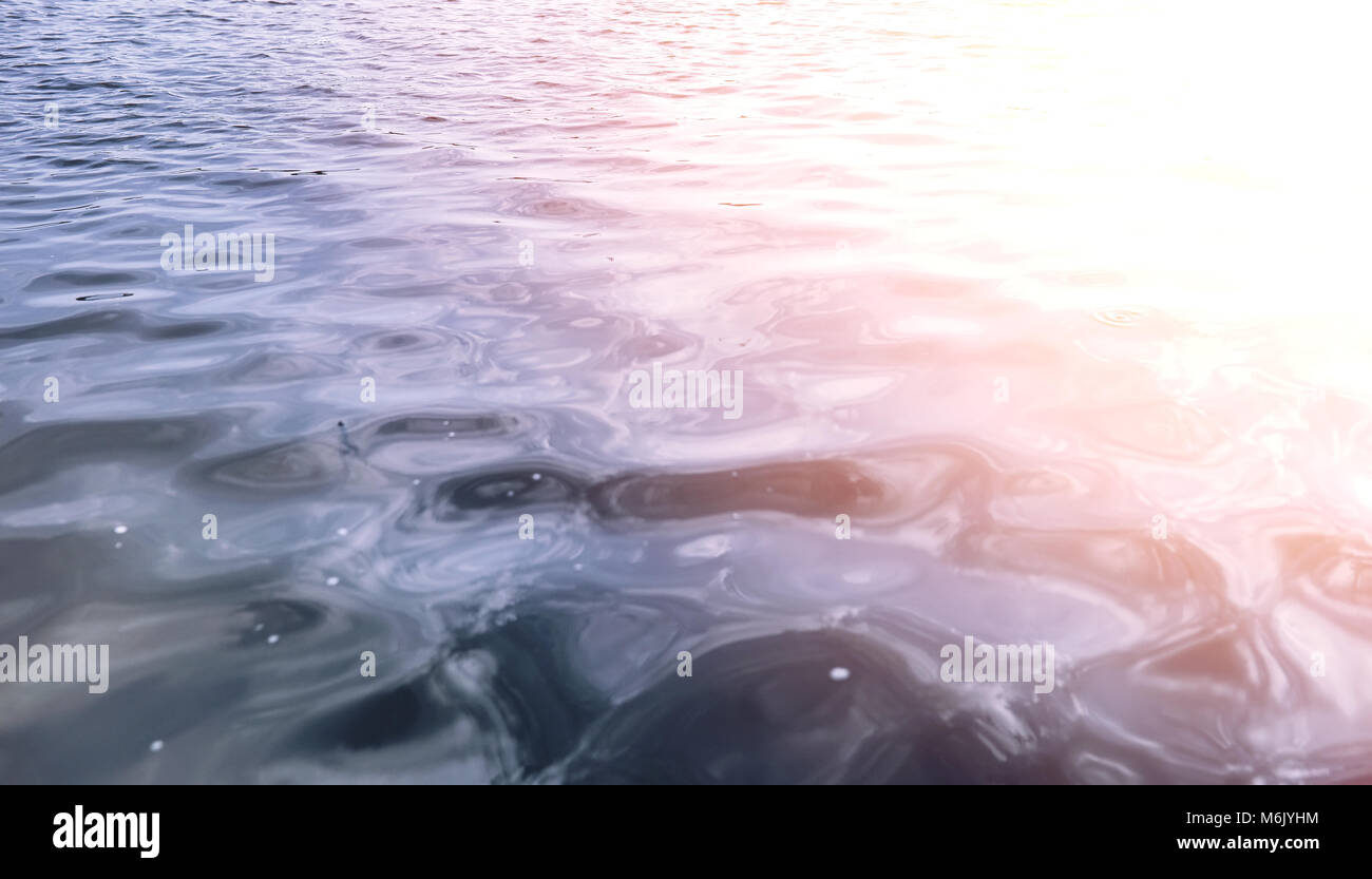 Landscape lake. Texture of water. The lake is at dawn. The mouth Stock ...