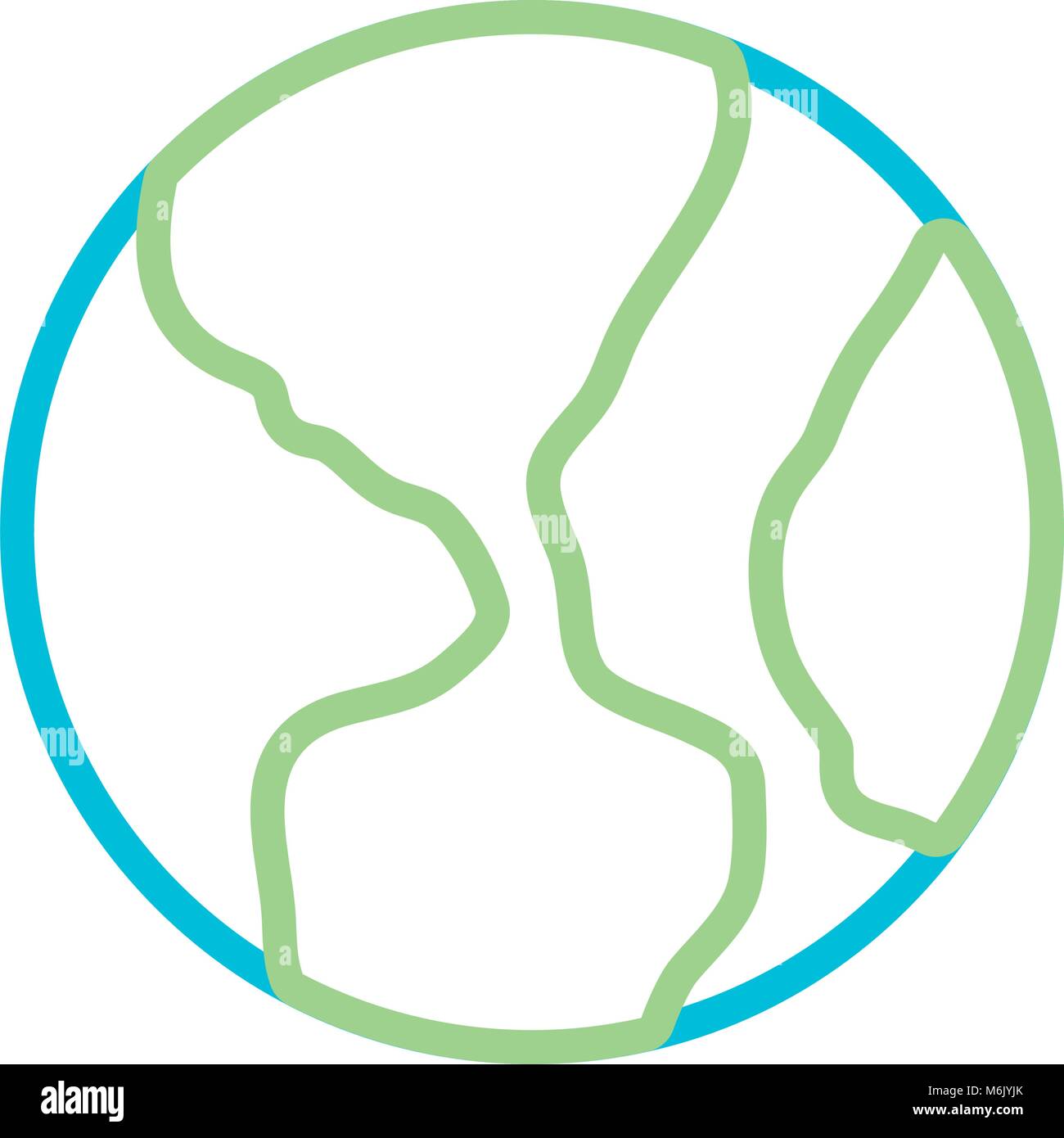 earth planet icon over white background colorful design vector ...