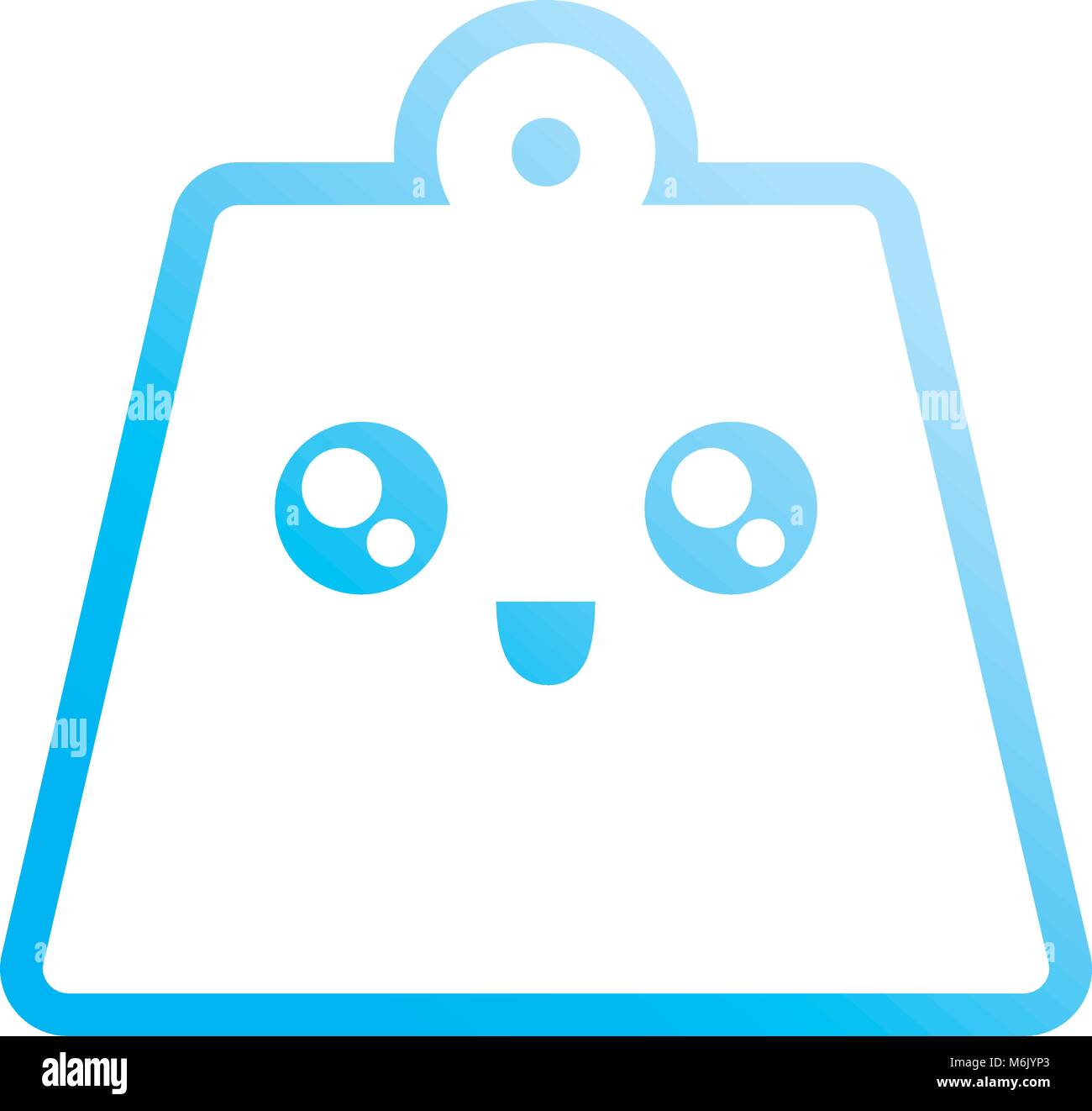 kawaii weight icon over white background colorful design vector ...
