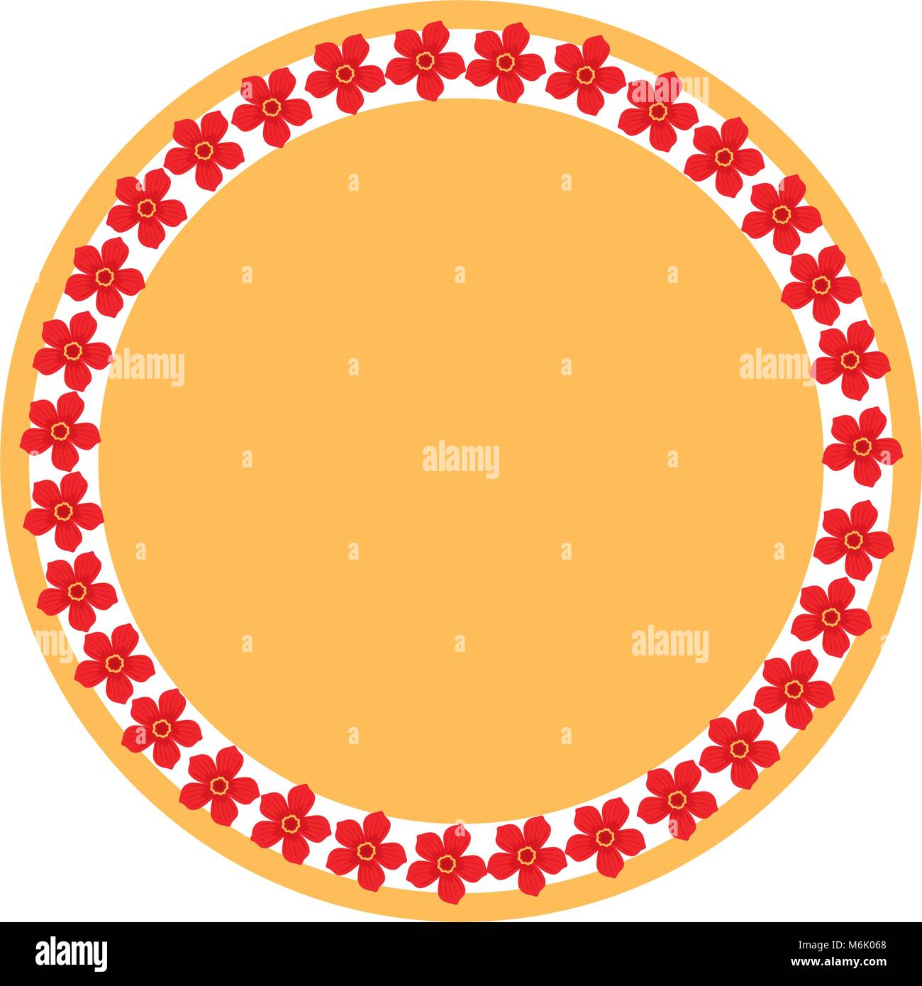 Red And Yellow Flower Logo