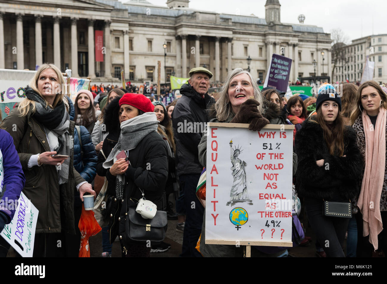 London, UK. 4th March, 2018. Thousands of people take part in a rally ...