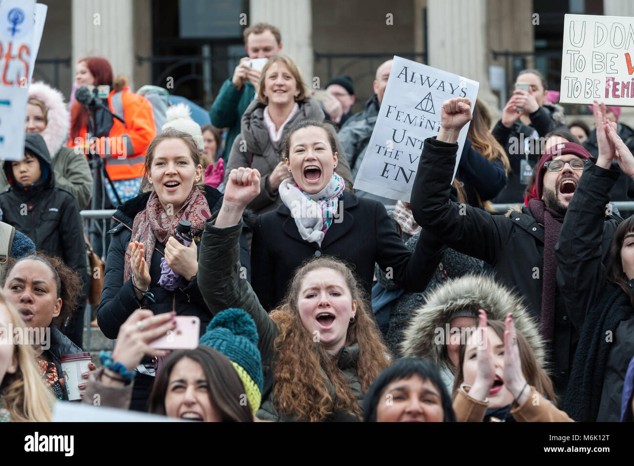 London, UK. 4th March, 2018. Thousands of people take part in a rally ...