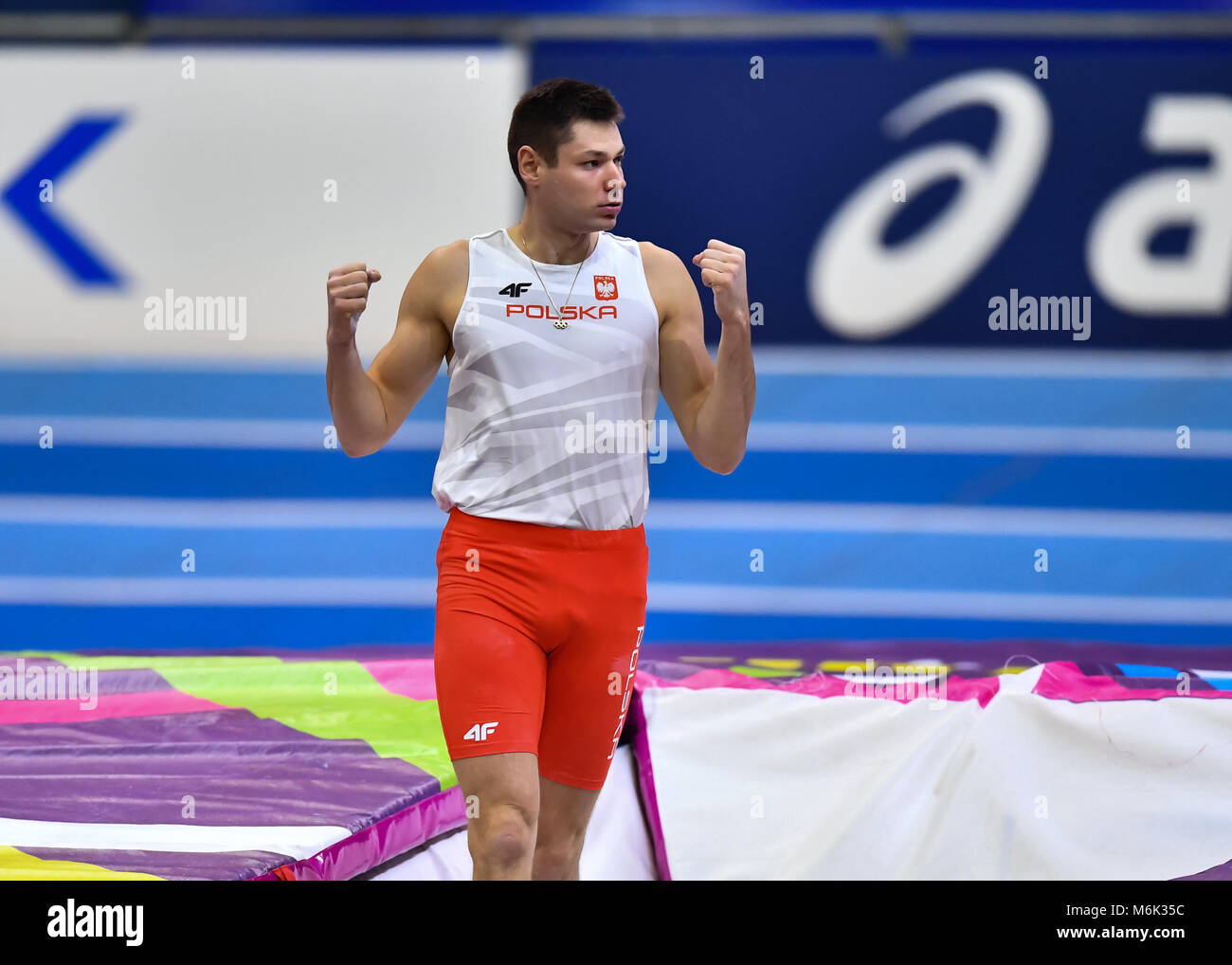 Birmingham, UK. 4th Mar, 2018. Pawel Wojciechowski (POL) in Men's Pole ...