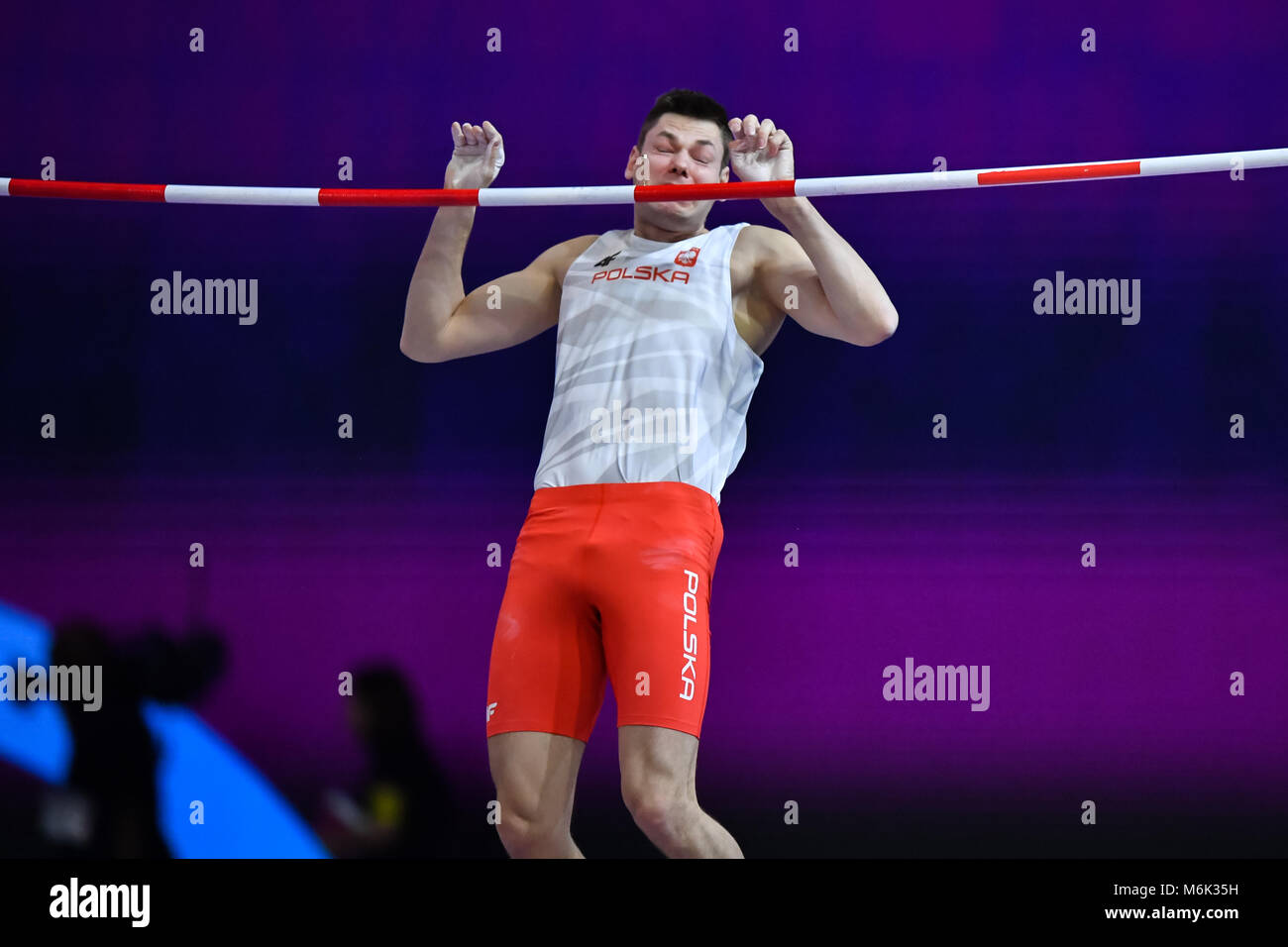 Birmingham, UK. 4th Mar, 2018. Pawel Wojciechowski (POL) in Men's Pole ...