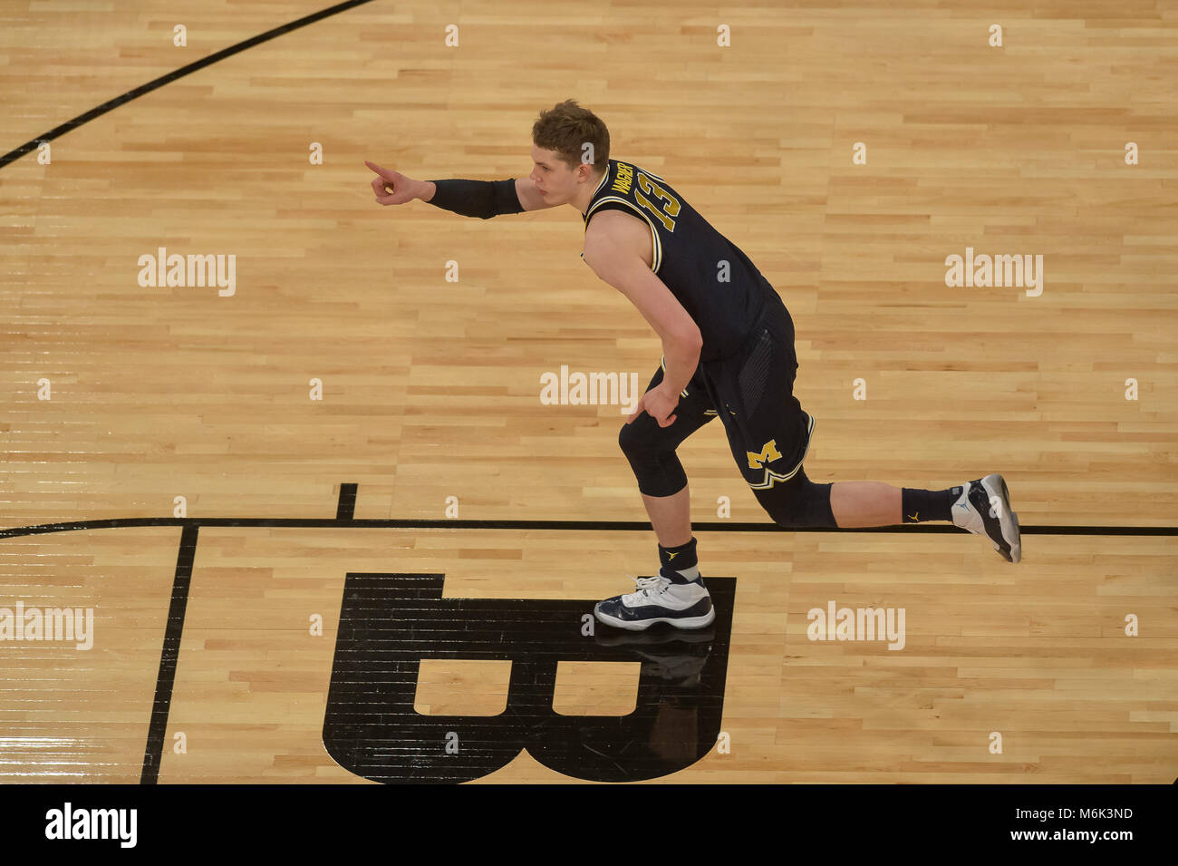 New York, New York, USA. 4th Mar, 2018. MORITZ WAGNER (13) celebrates ...