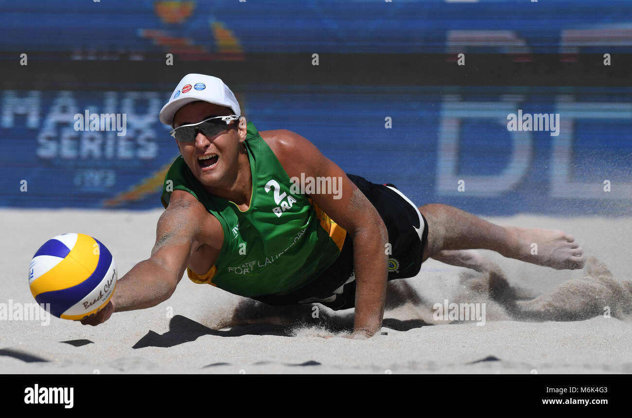 Fort Lauderdale, FL, USA. 4th Mar, 2018. Brazil's George Wanderley ...
