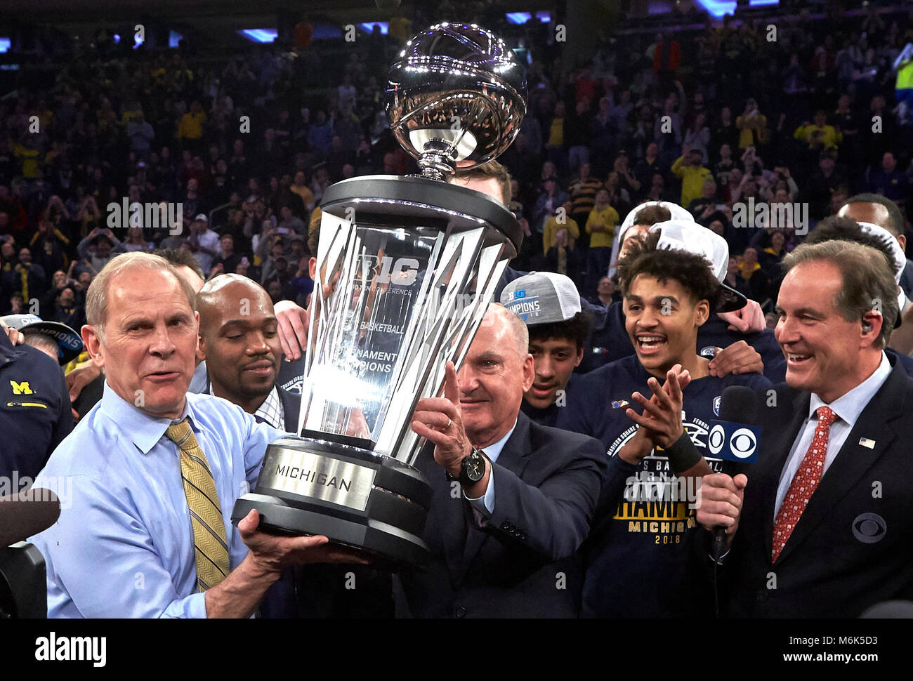 New York, New York, USA. 4th Mar, 2018. Michigan Wolverines head coach ...