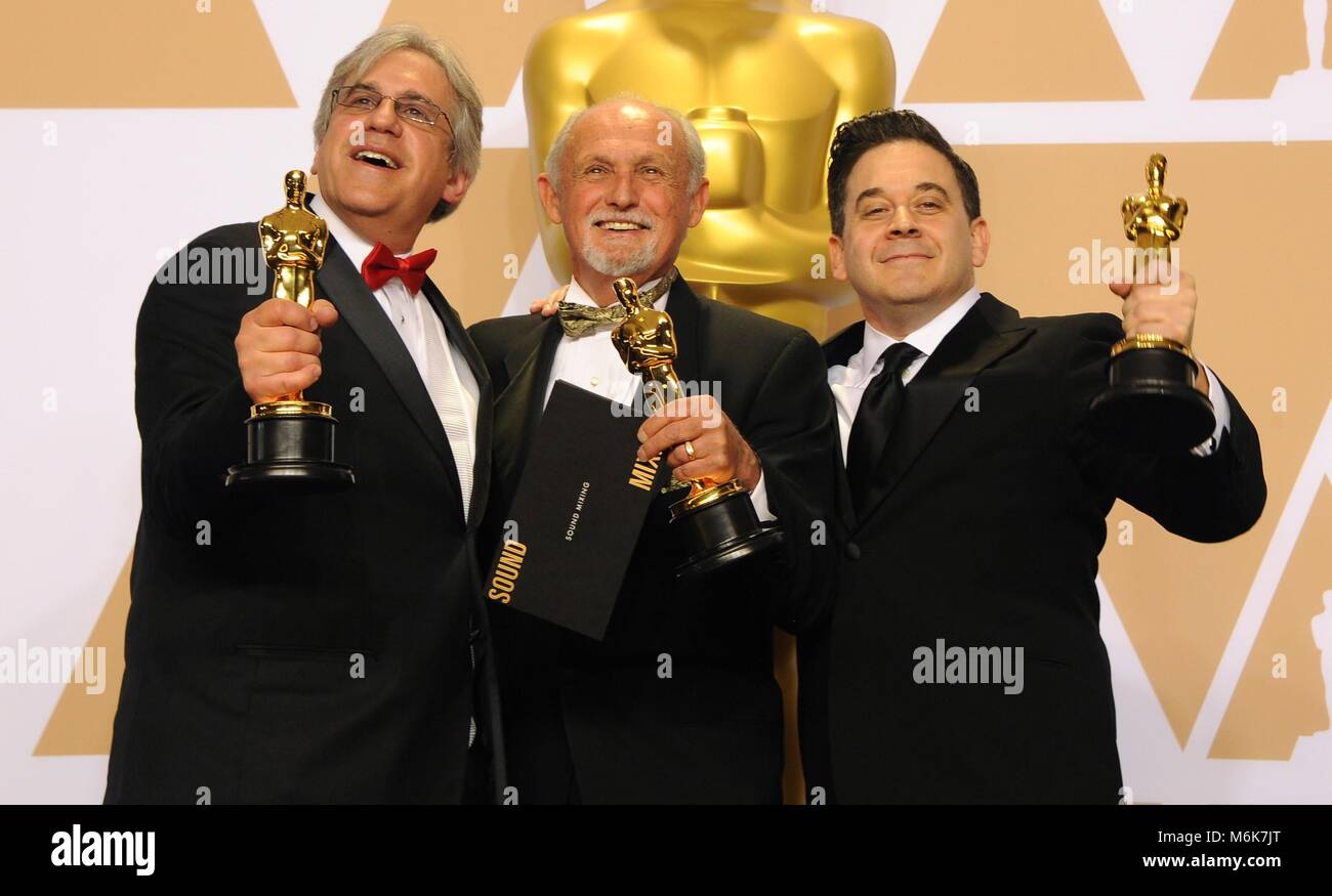 Los Angeles, CA, USA. 4th Mar, 2018. Mark Weingarten, Gregg Landaker ...