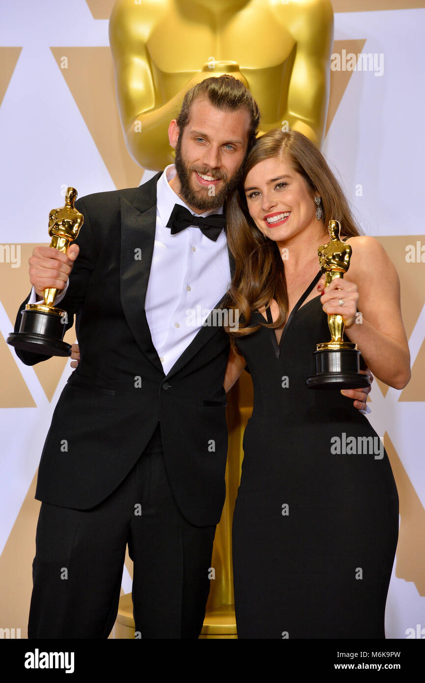 Los Angeles, California, USA. 4th March, 2018. Chris Overton & Rachel ...