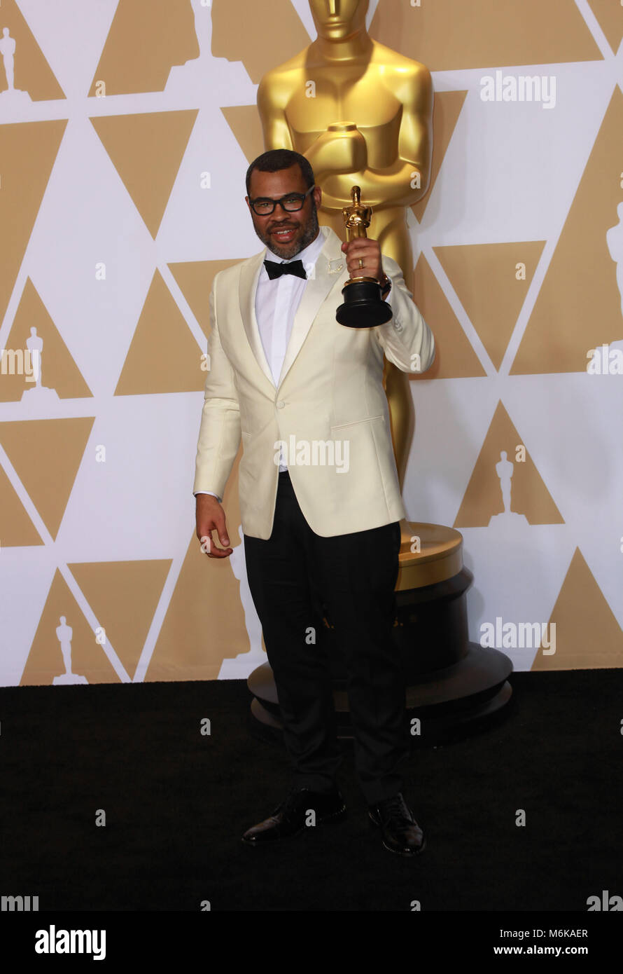 Hollywood, CA, USA. 4th Mar, 2018. Jordan Peele. 90th Annual Academy ...