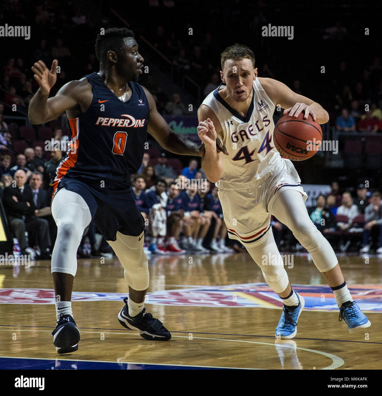 Las Vegas, NV, USA. 03rd Mar, 2018. A. St. Mary's guard Cullen Neal (44 ...