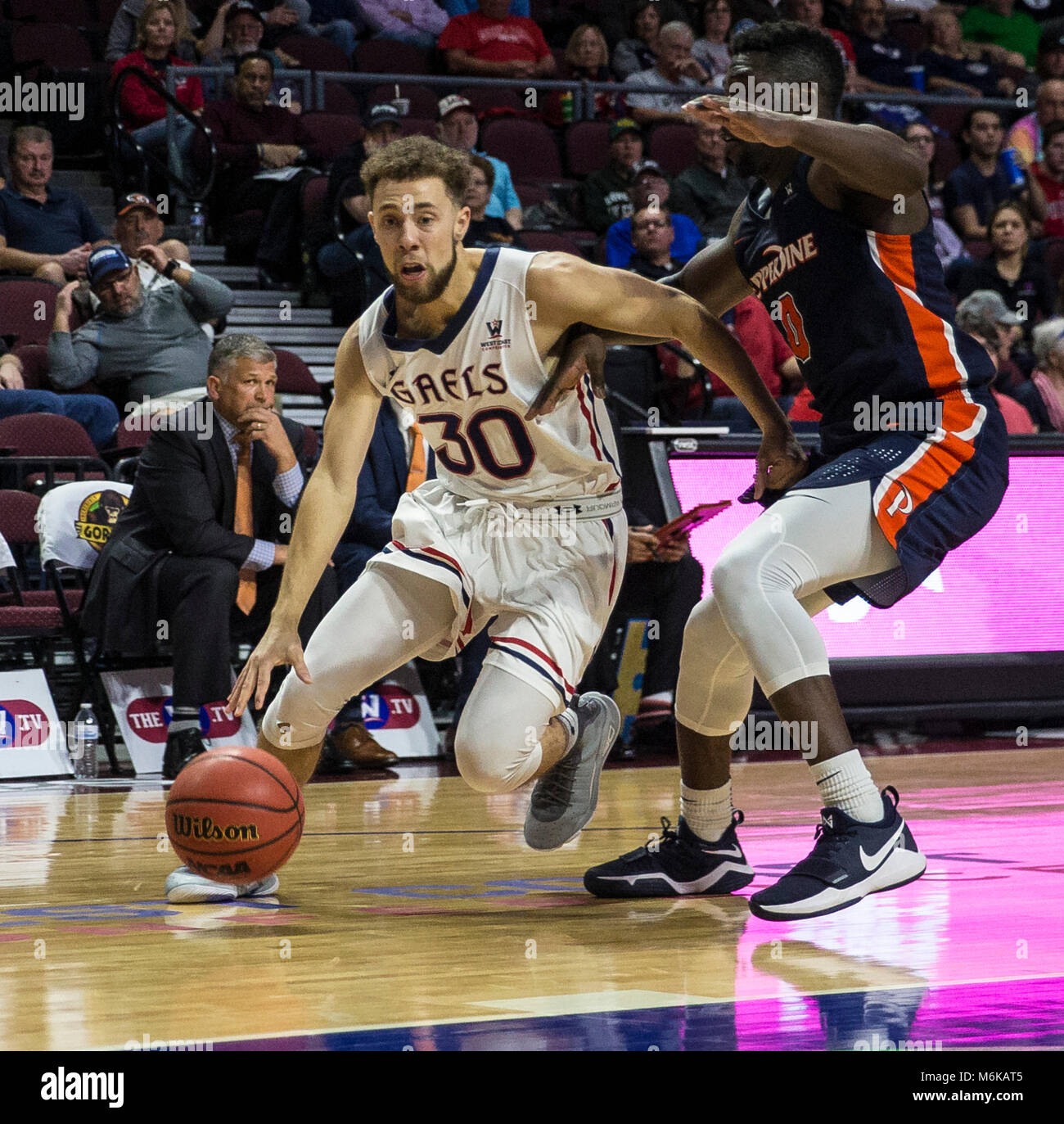 Las Vegas, NV, USA. 03rd Mar, 2018. A.St. Mary's guard Jordan Ford (30 ...