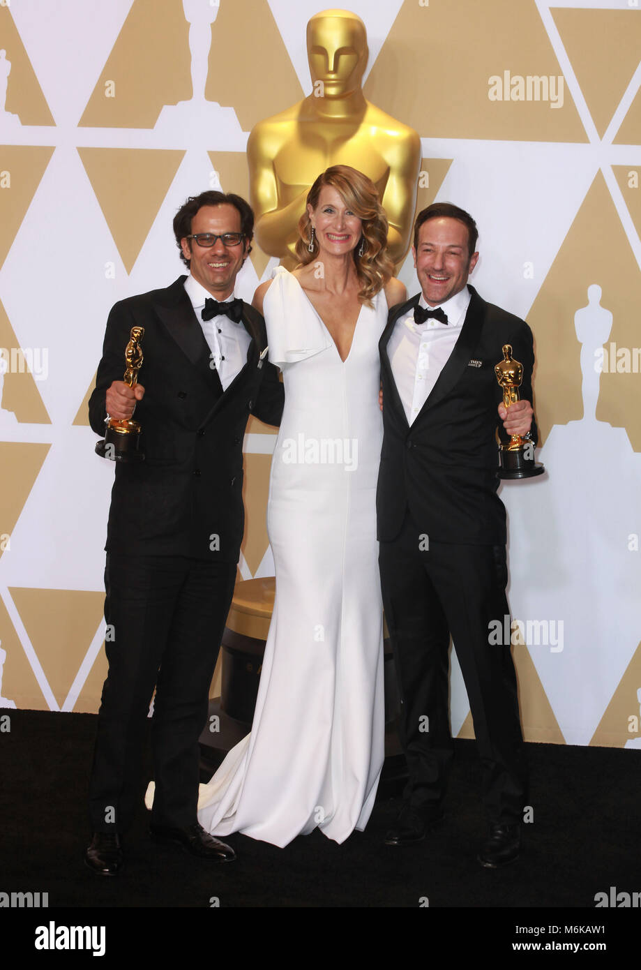 Hollywood, CA, USA. 4th Mar, 2018. Dan Cogan, Bryan Fogel, Laura Dern ...