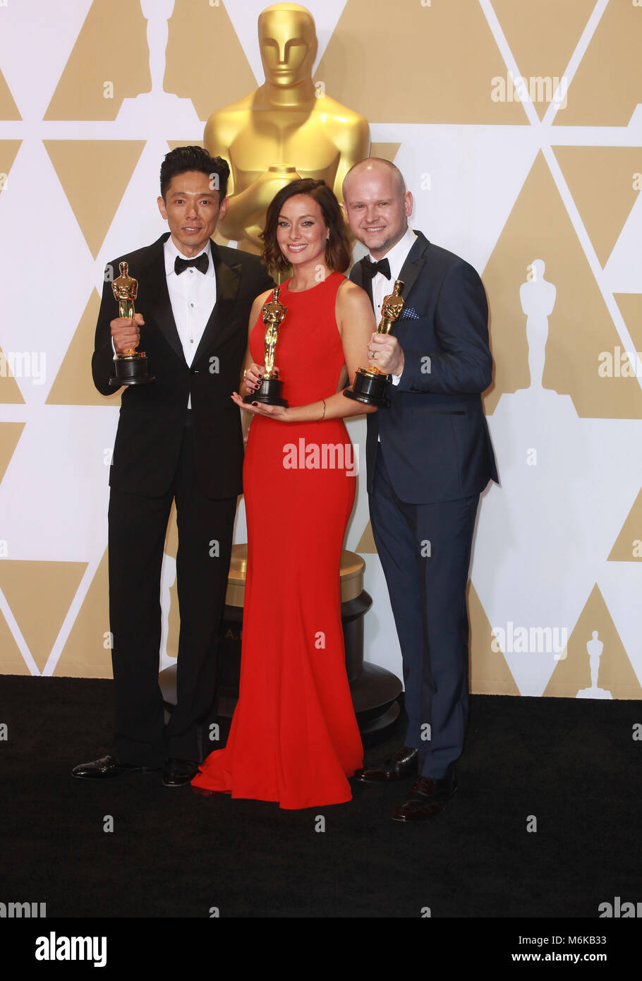 Hollywood, CA, USA. 4th Mar, 2018. Kazuhiro Tsuji, Lucy Sibbick, David ...