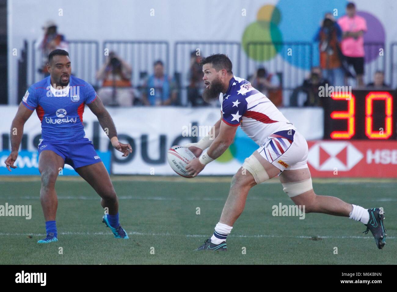 Las Vegas, NV, USA. 2nd Mar, 2018. Danny Barrett of the USA in ...