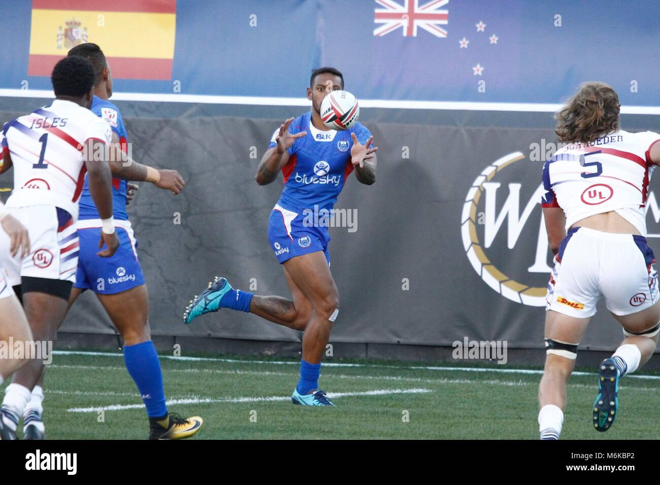 Las Vegas, NV, USA. 2nd Mar, 2018. Tomasi Alosio of Samoa in attendance ...