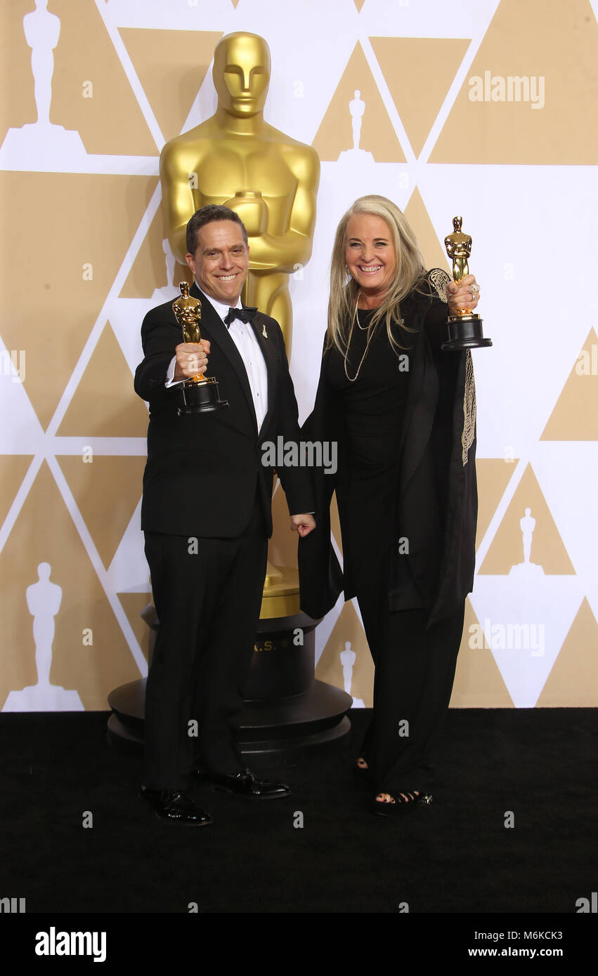 Hollywood, Ca. 4th Mar, 2018. Lee Unkrich, Darla K. Anderson, in the ...