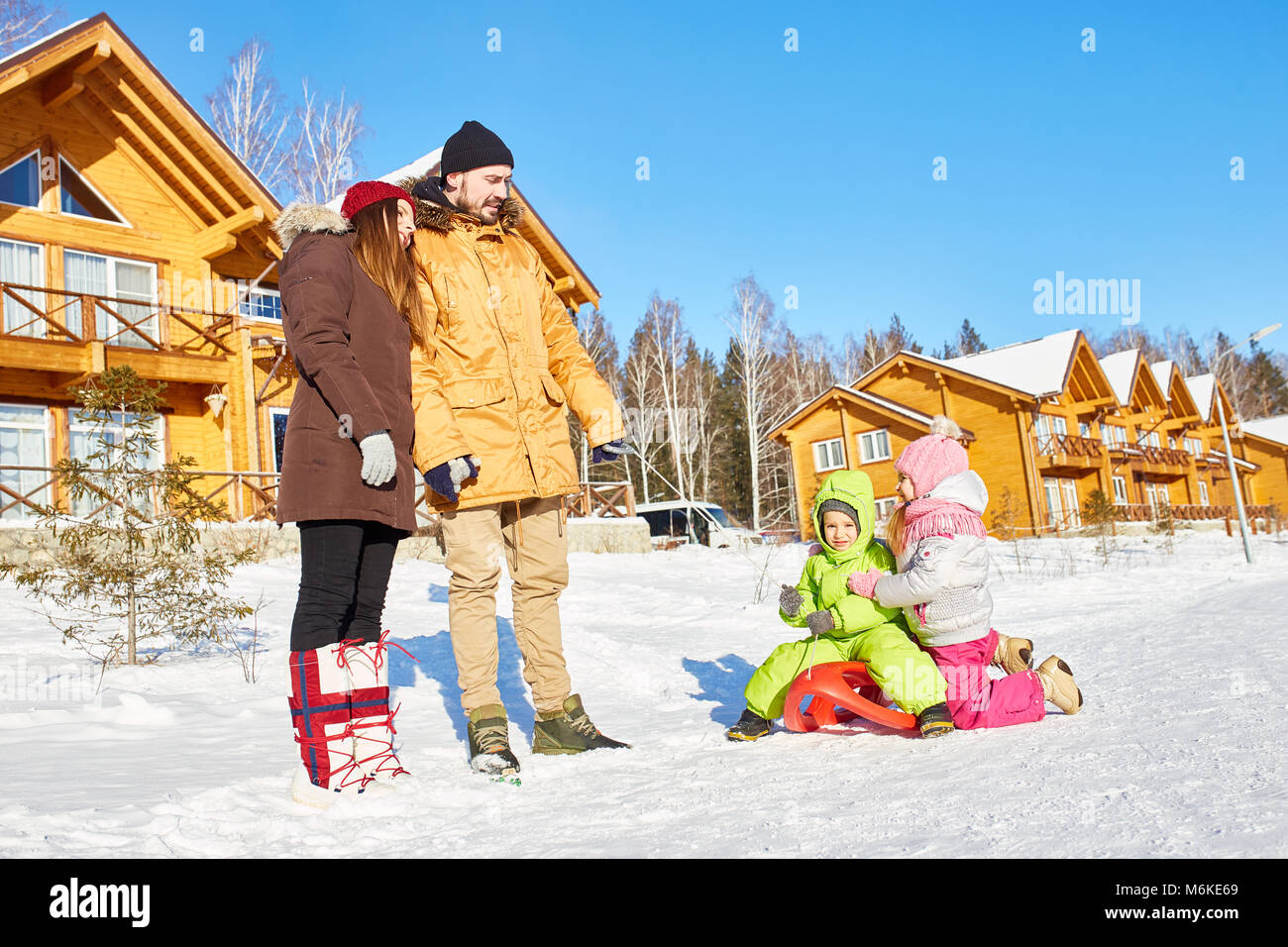 Active family weekend Stock Photo - Alamy