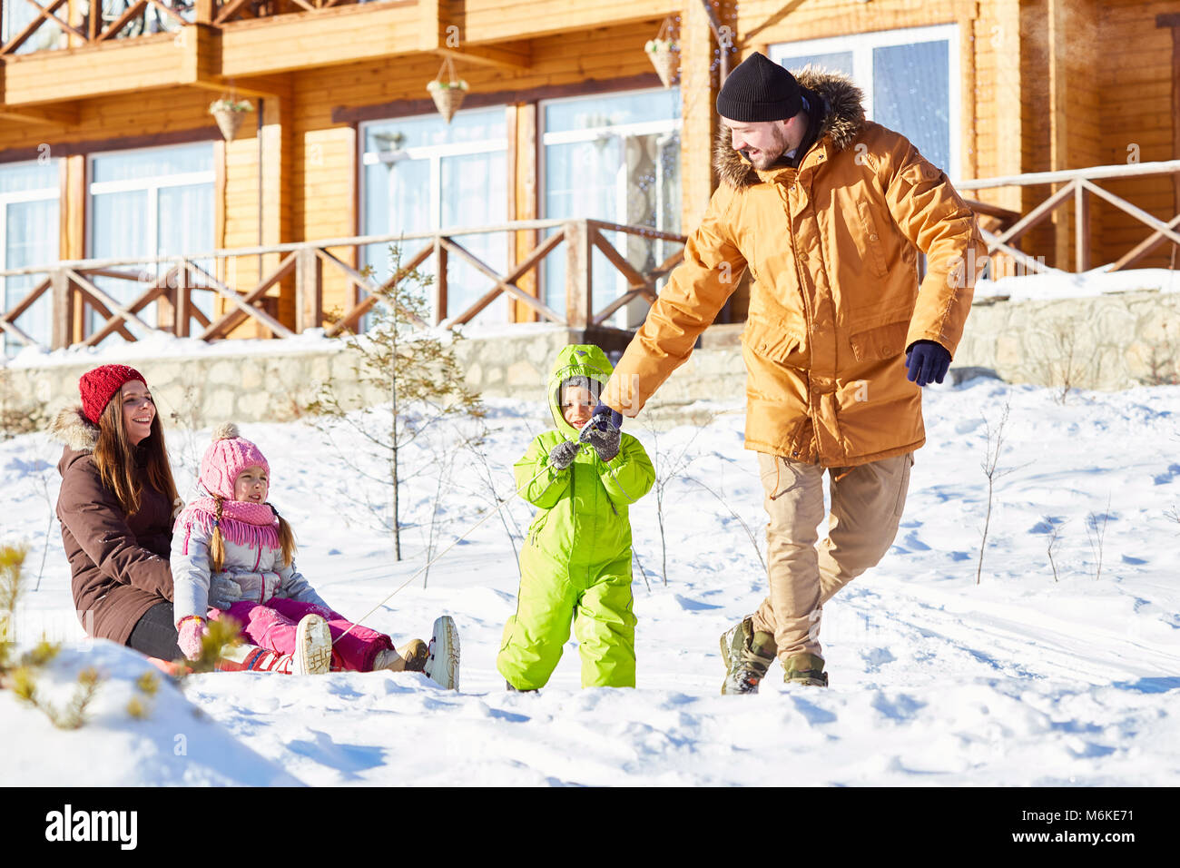 Happy family weekend Stock Photo - Alamy