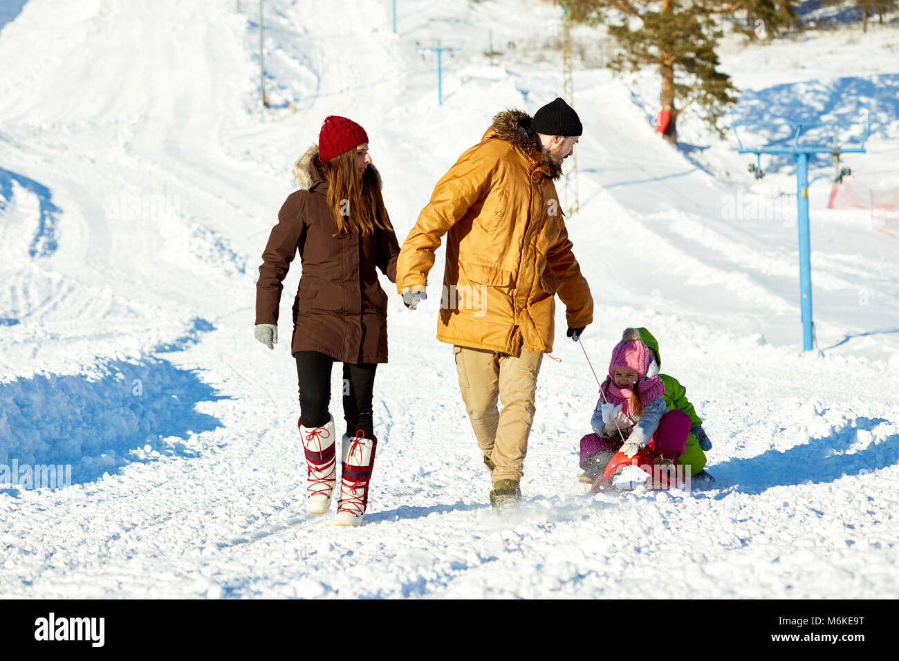 Great winter weekend outdoors Stock Photo - Alamy