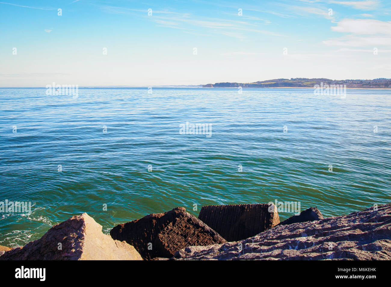 Atlantic Ocean in Hondarribia, Basque Country, Spain Stock Photo - Alamy