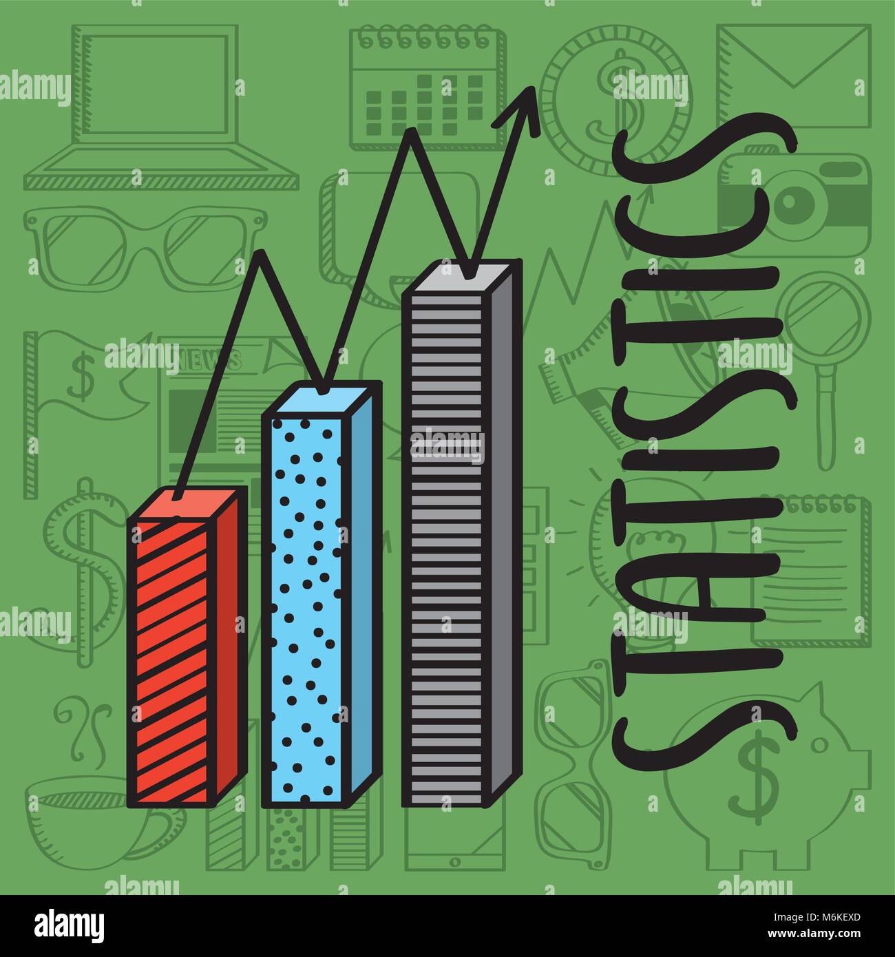 statistics chart bar financial business Stock Vector Image & Art - Alamy