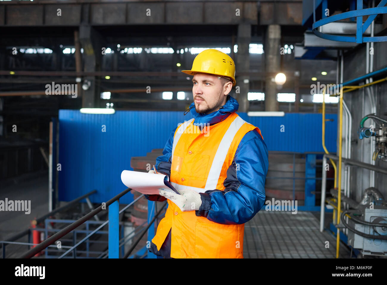 Carrying out Inventory at Modern Plant Stock Photo - Alamy
