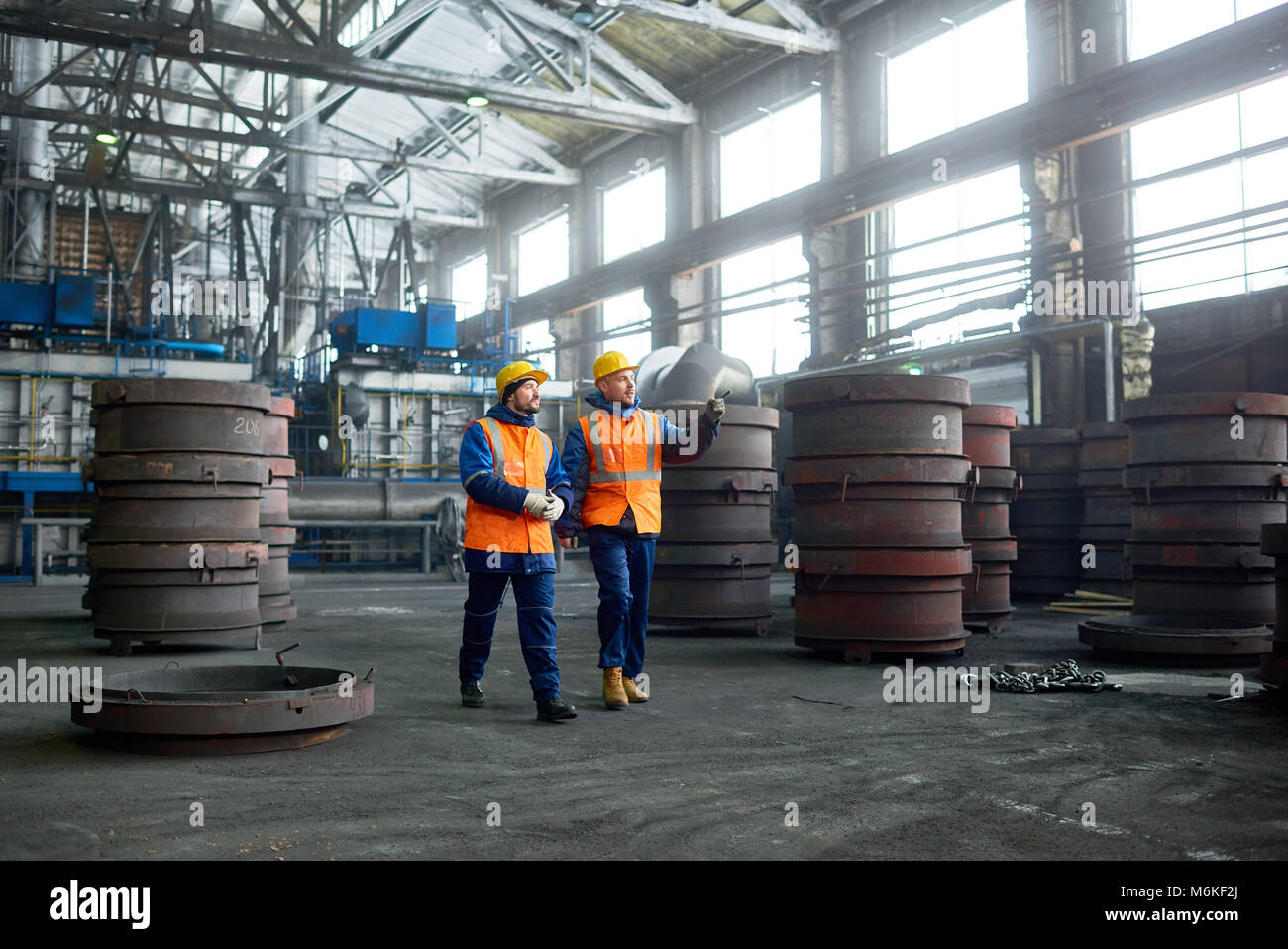 Showing Work Results at Production Department Stock Photo - Alamy
