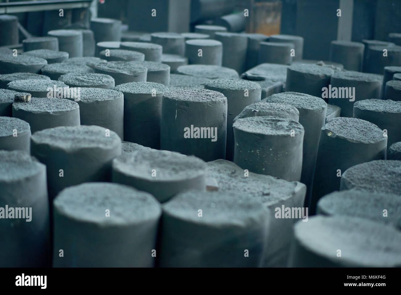 Rows of Graphite Manufactured Articles Stock Photo - Alamy