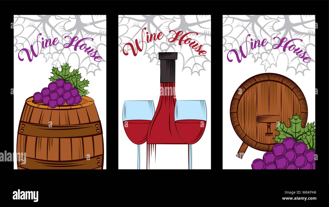 wine drink alcohol card Stock Vector Image & Art - Alamy