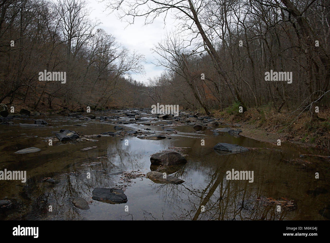 Rocky stream with small water falls Stock Photo - Alamy