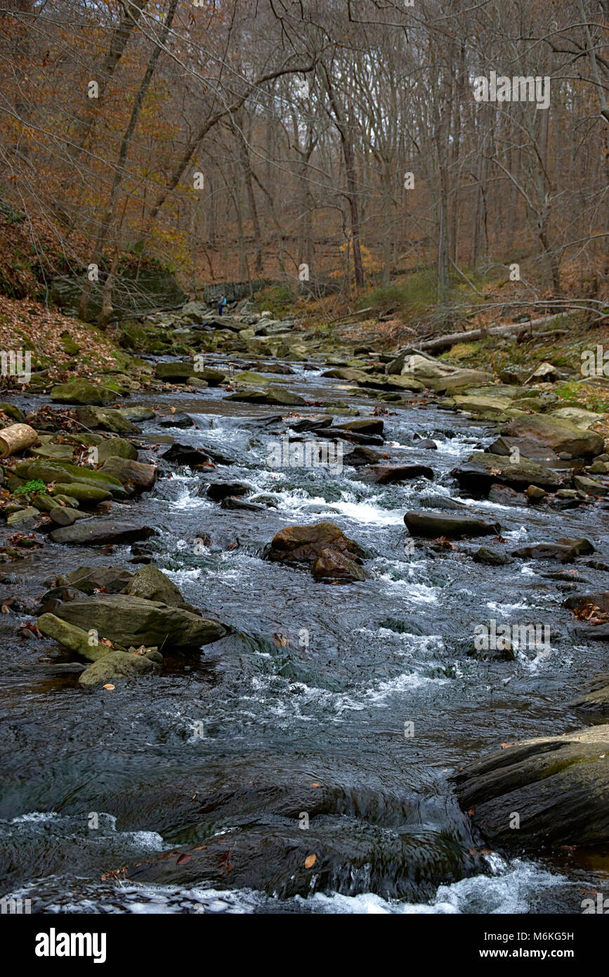 Rocky stream with small water falls Stock Photo - Alamy
