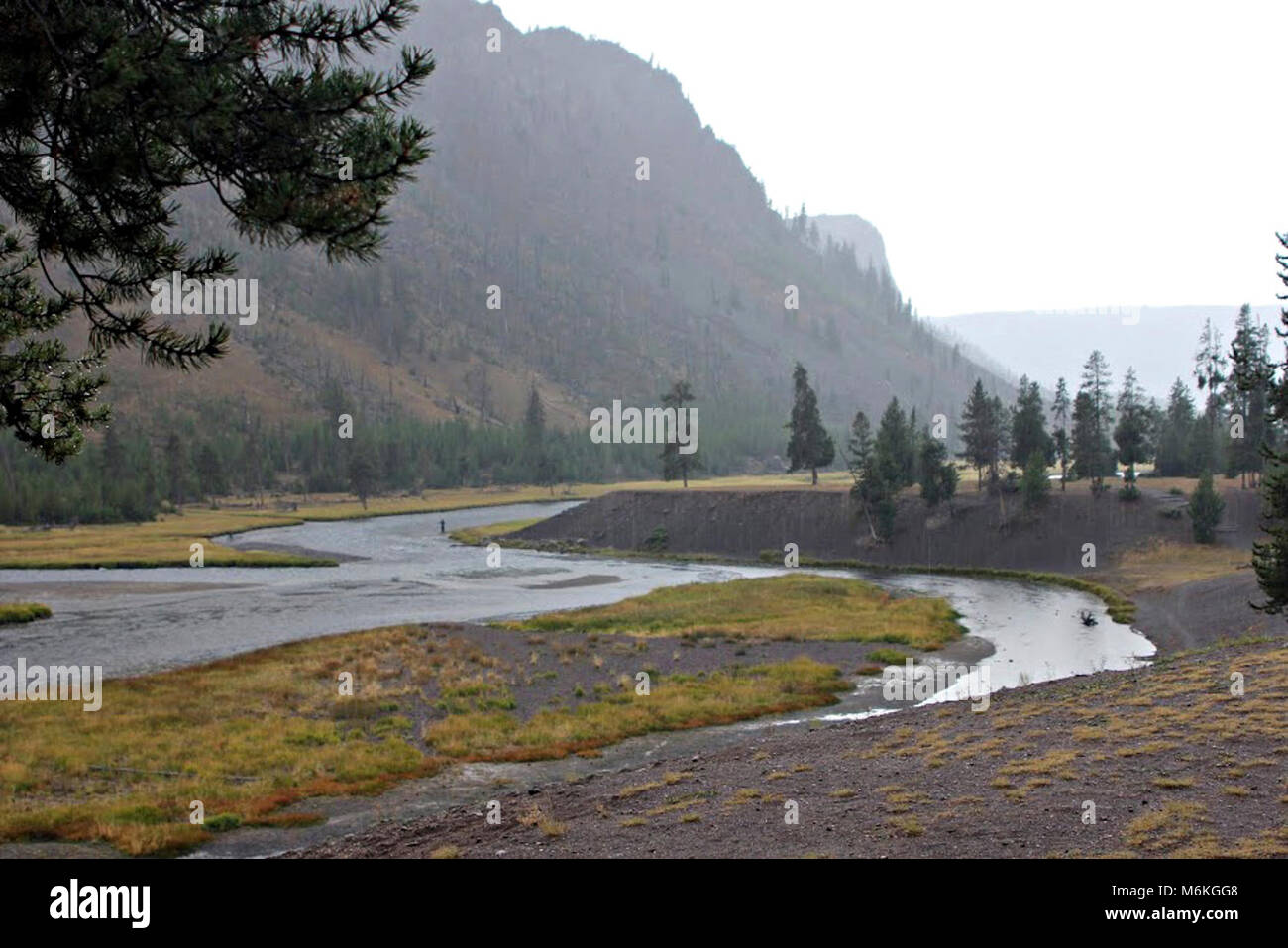 Madison Campground. Madison River Stock Photo - Alamy