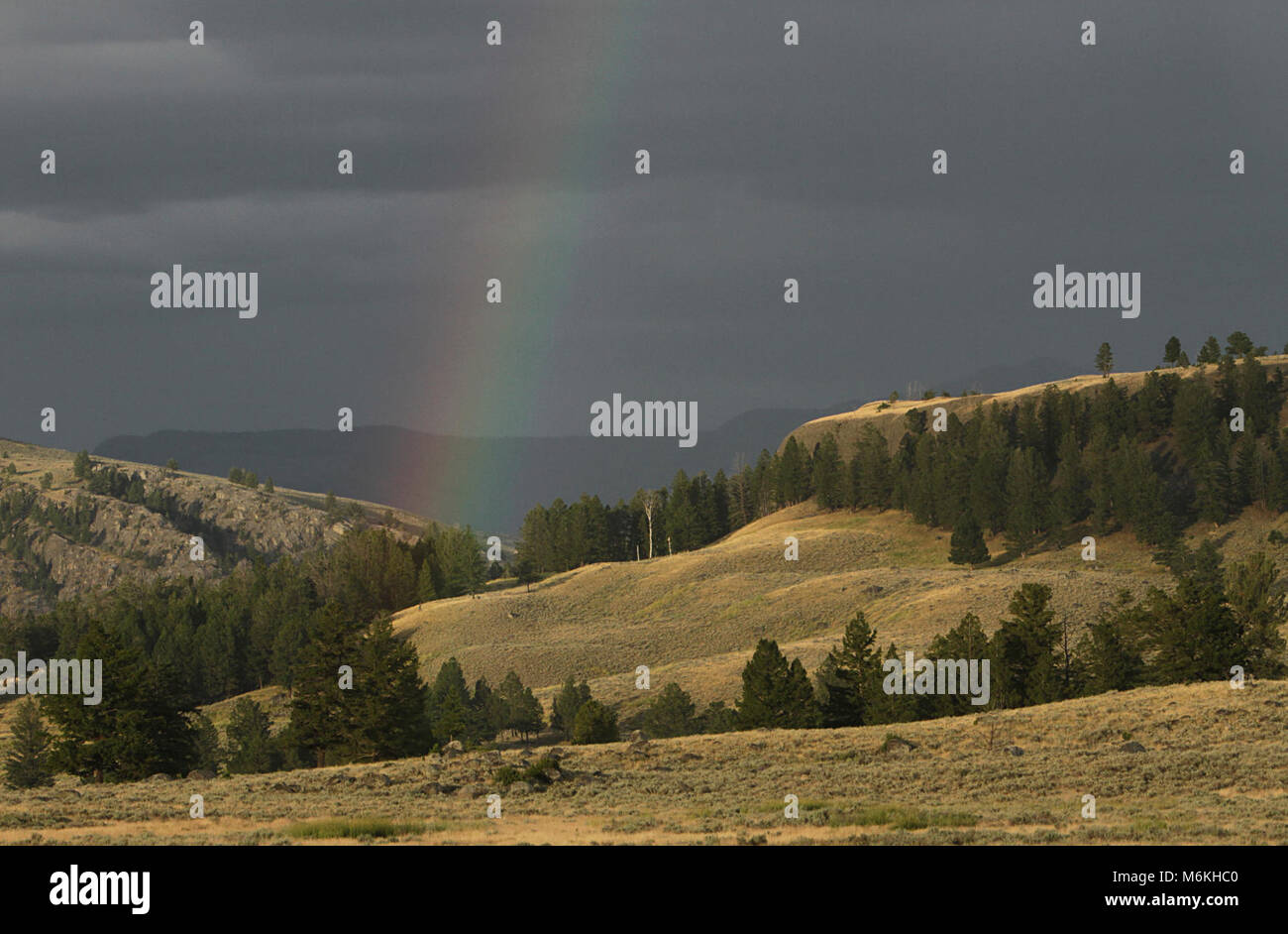 Rainbow at Junction Butte. Rainbow at Junction Butte Stock Photo - Alamy