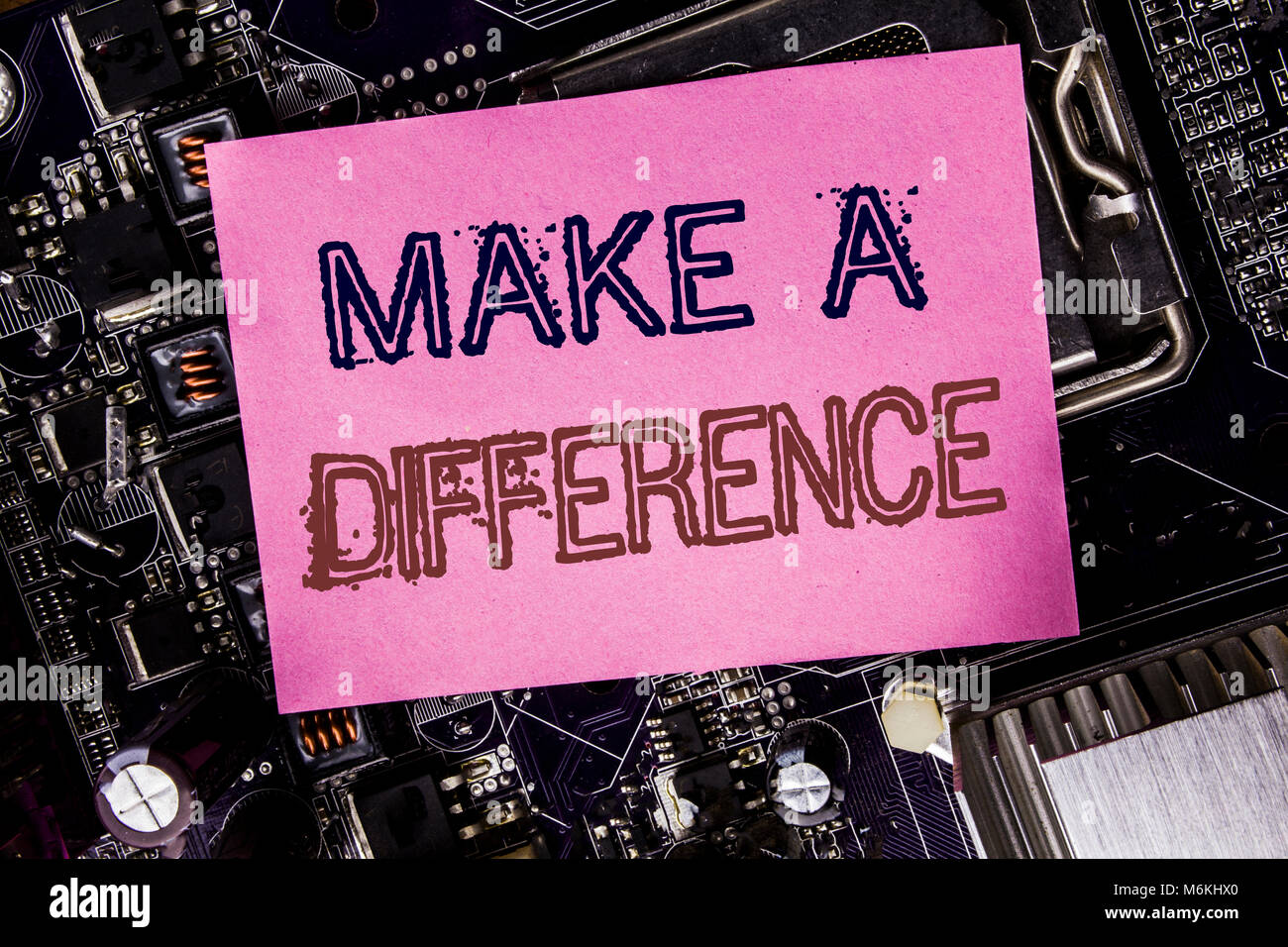 Conceptual hand writing text caption inspiration showing Make A ...