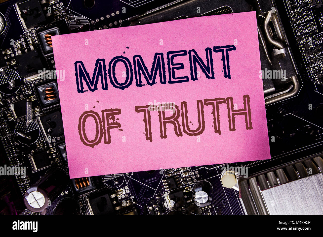 Conceptual hand writing text caption inspiration showing Moment Of ...