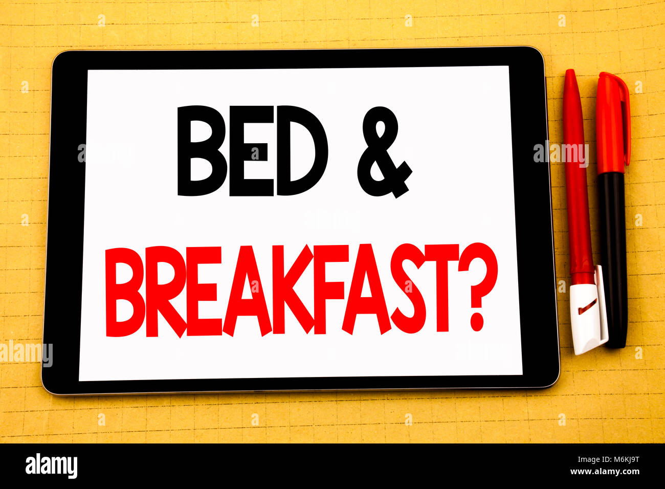 Conceptual handwriting text caption inspiration showing Bed Breakfast ...