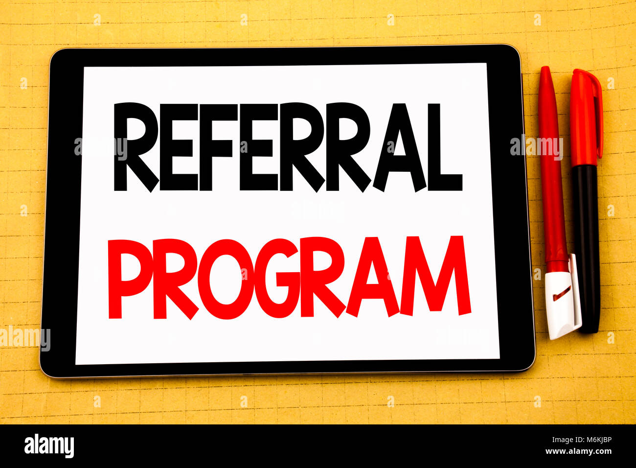 Conceptual handwriting text caption inspiration showing Referral ...