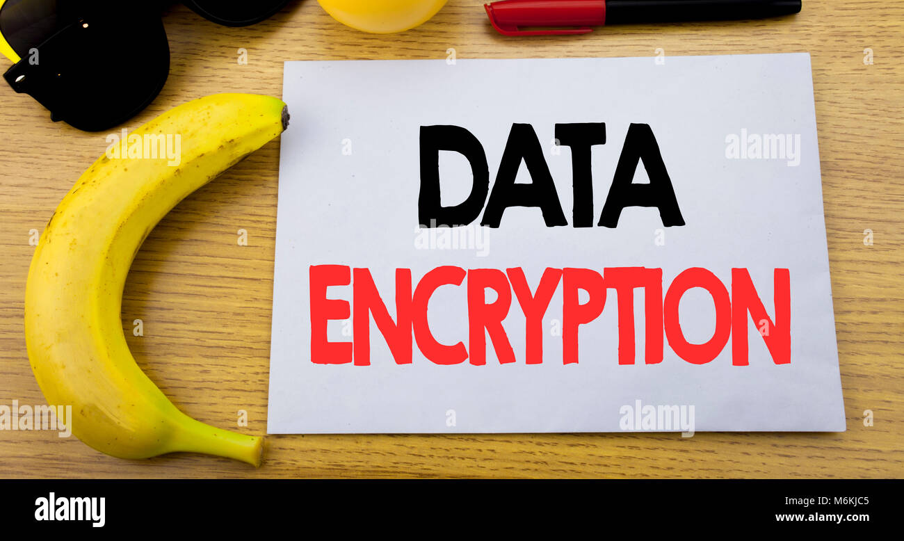 Data Encryption. Business concept for Information Security written on ...