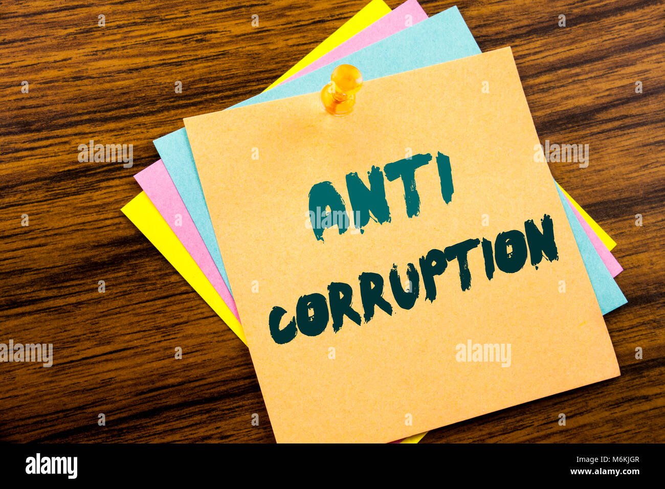 Hand writing text caption inspiration showing Anti Corruption. Business ...