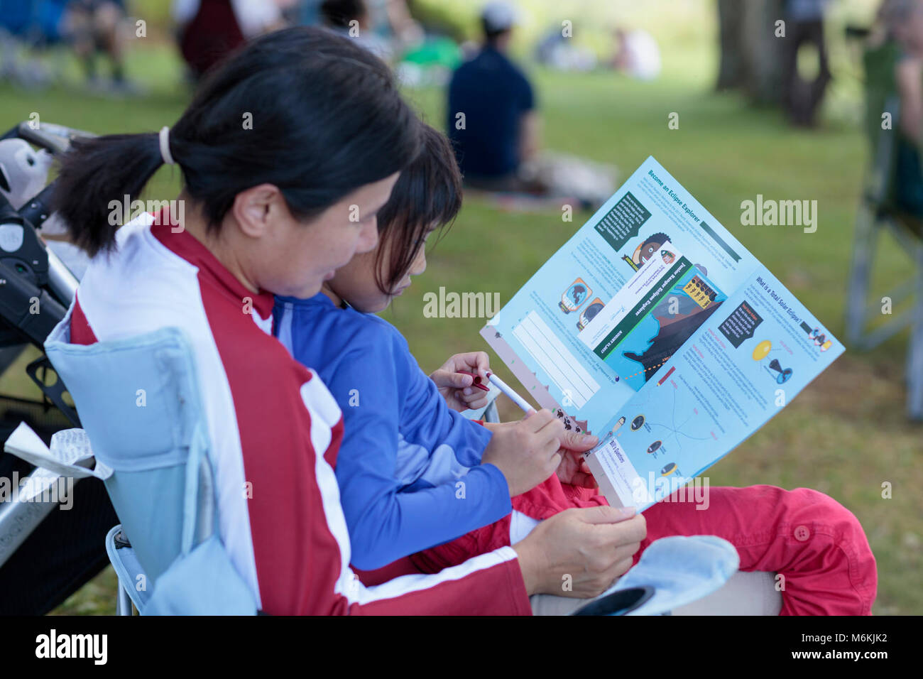 Eclipse Event at Byrd Visitor Center. On August 21, 2017 the Night Sky ...